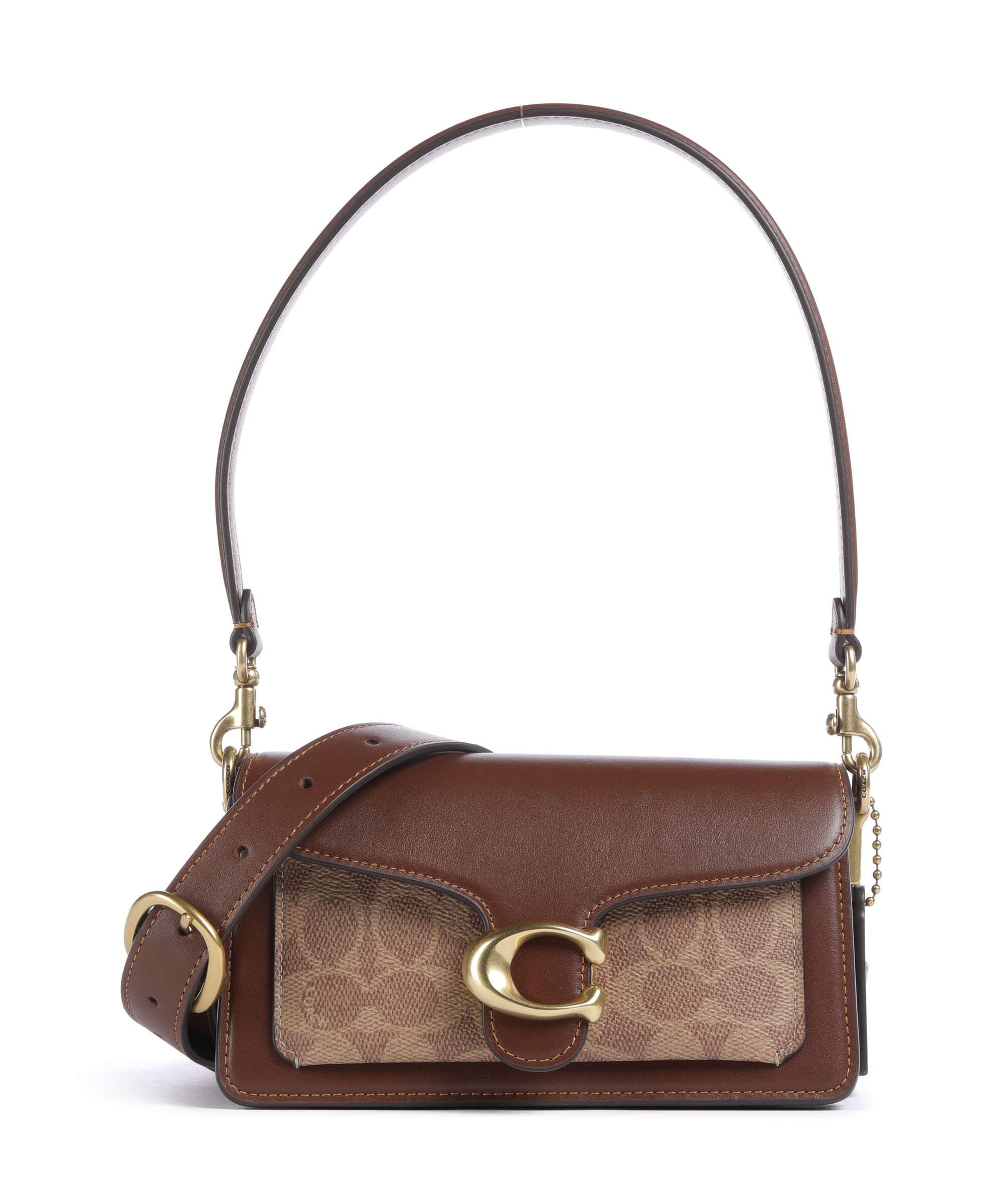 Coach Tabby 20 Shoulder bag fine grain cow leather, canvas tan brown ...