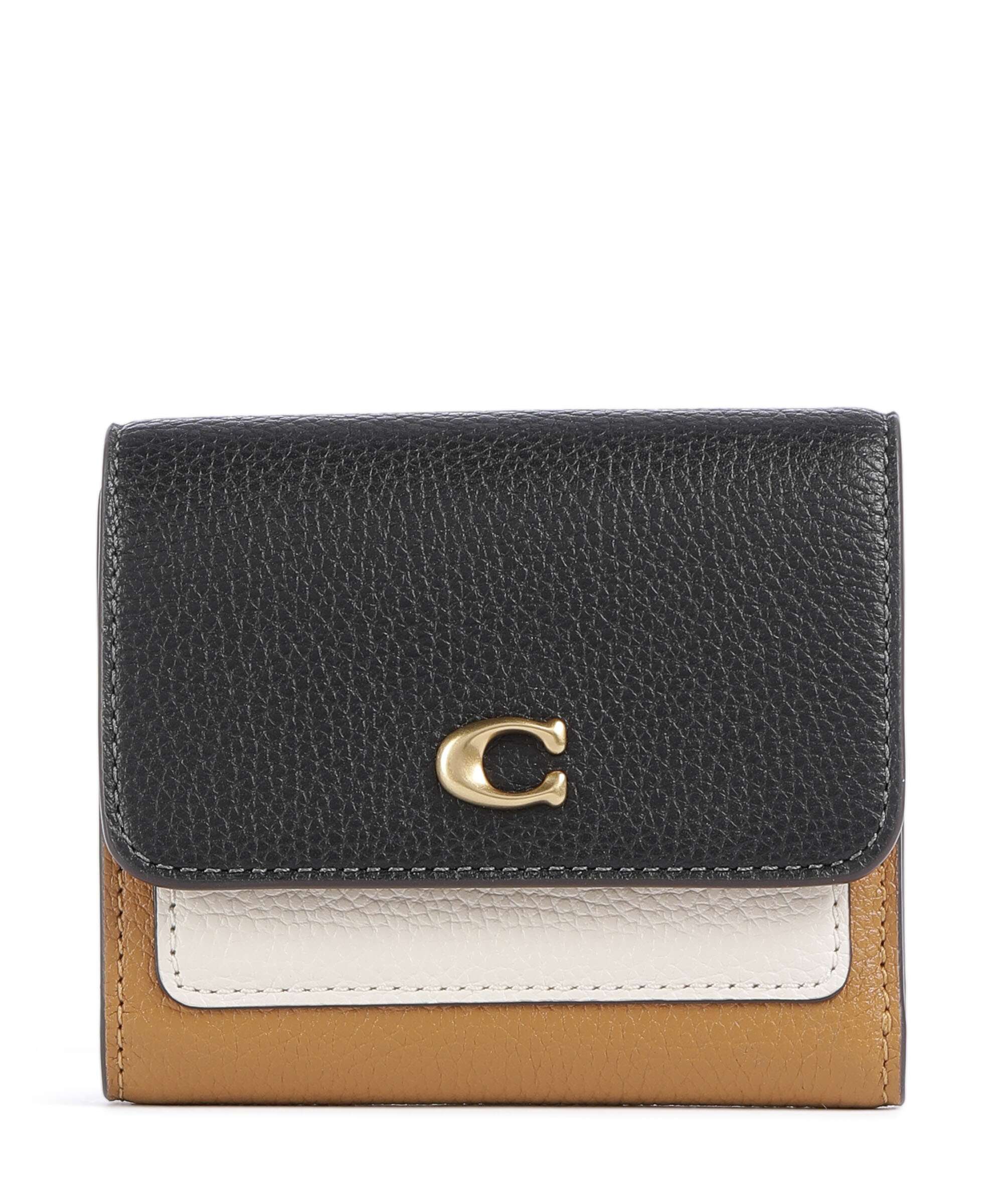 Coach Essential Colorblock Wallet grained cow leather black/multicolour ...