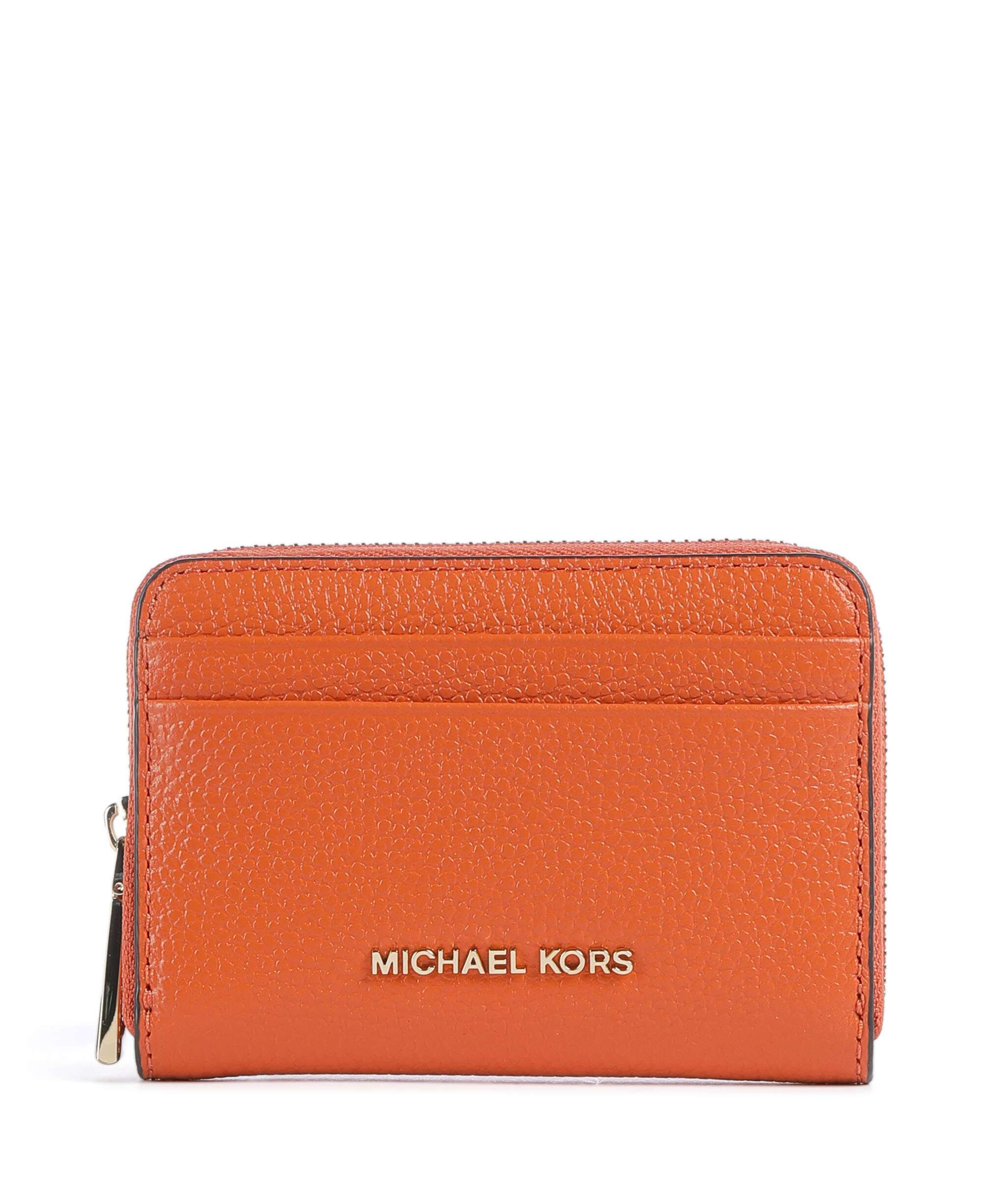 Michael Kors Jet Set Wallet grained leather orange punch - 32T4GJ6Z5L ...