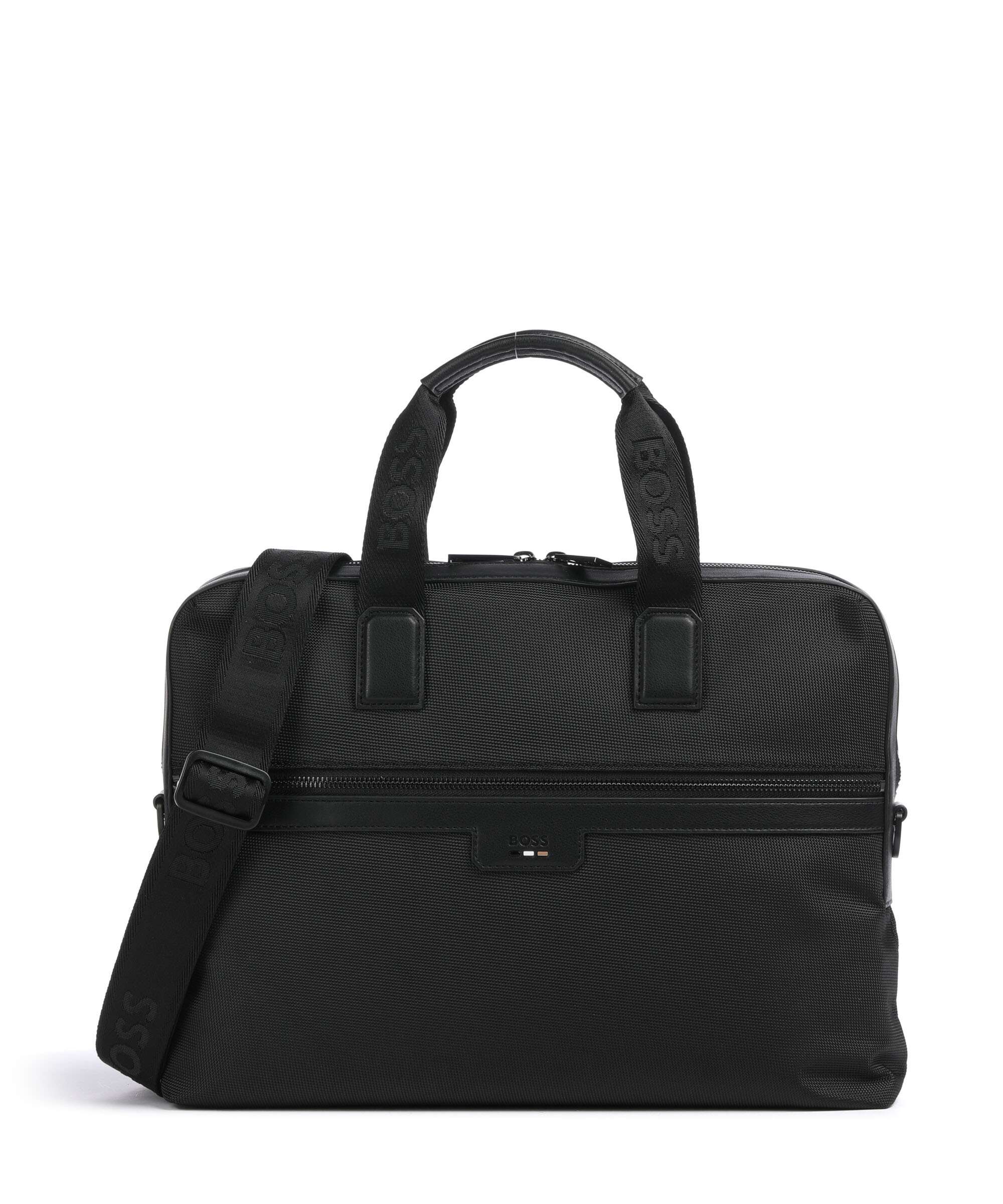 BOSS Ray Briefcase 15″ recycled polyester black - 50536181-001 – WARDOW