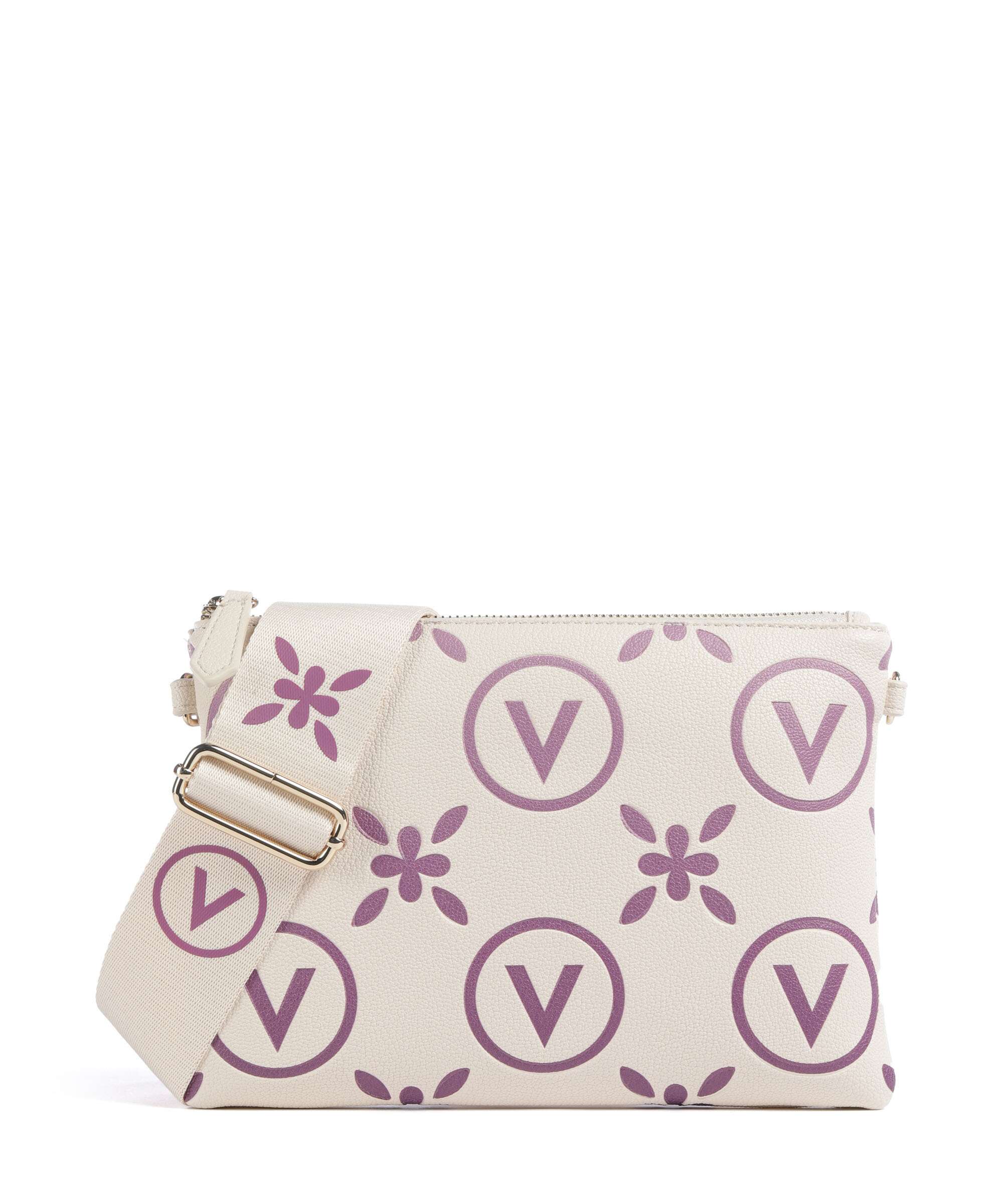 Valentino Bags Samba Re Print Crossbody bag imitation leather ecru/rosa ...